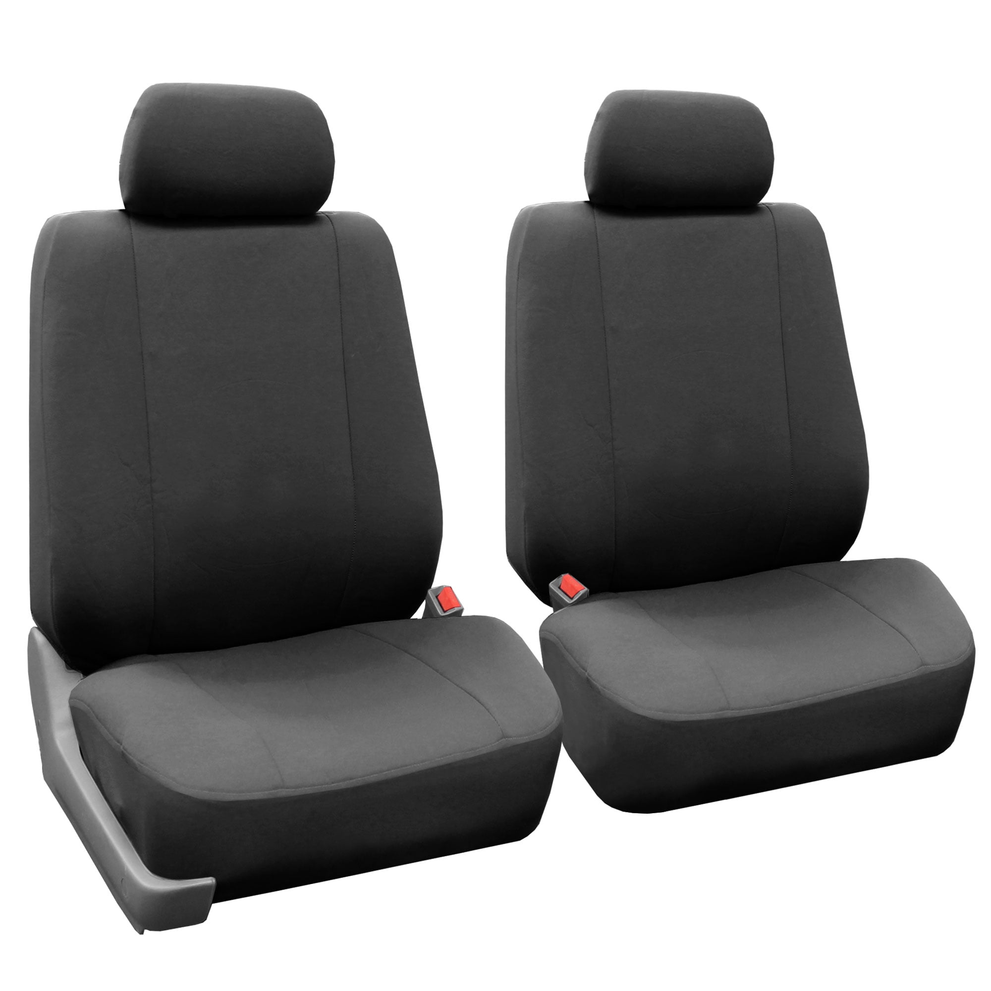 TLH Charcoal Supreme Cloth Seat Covers Front Set, Airbag Compatible ...