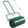 Lawn Roller, 13 Gallons Water and Sand Filled Garden Drum Roller with U ...