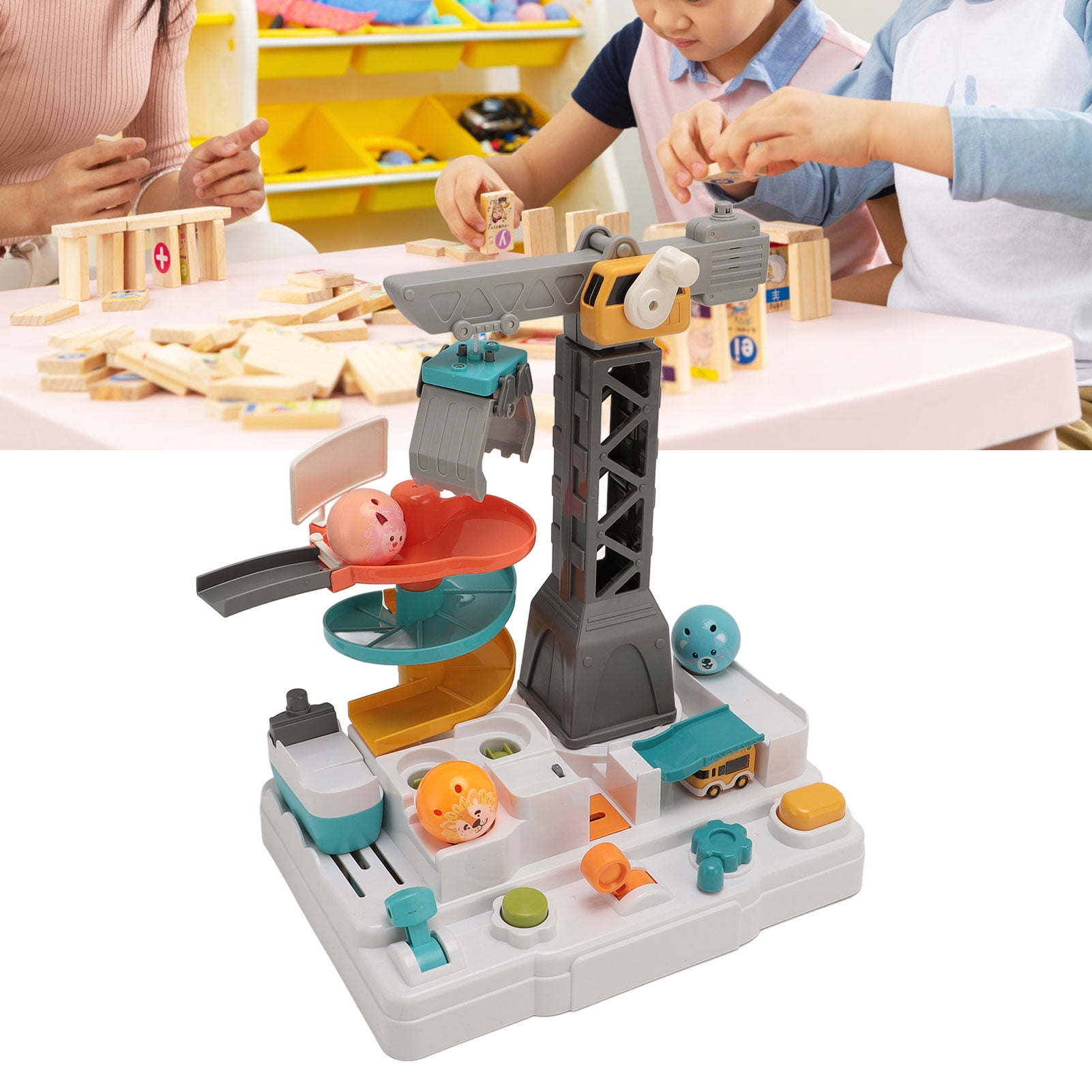 Ball Track Toy, Tower Crane Track Toy 8 Desafíos para Interiores ...