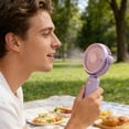 Mini Portable Handheld Fan, USB Rechargeable Personal Cooling Fan with ...