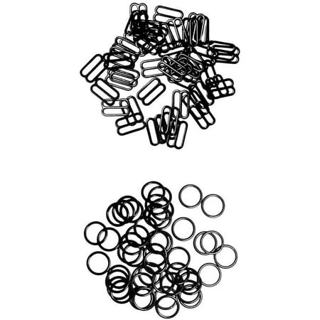 200 Pieces Metal 12mm O Rings 10mm Fig 8 Bra Strap Adjuster Hook ...