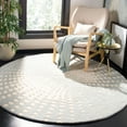 SAFAVIEH Soho David Polka Dots Wool Area Rug, Blue/Ivory, 5' x 8 ...