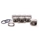 4.040 Bore -7cc Small Block Ford Flat Top Piston Set - Walmart.com