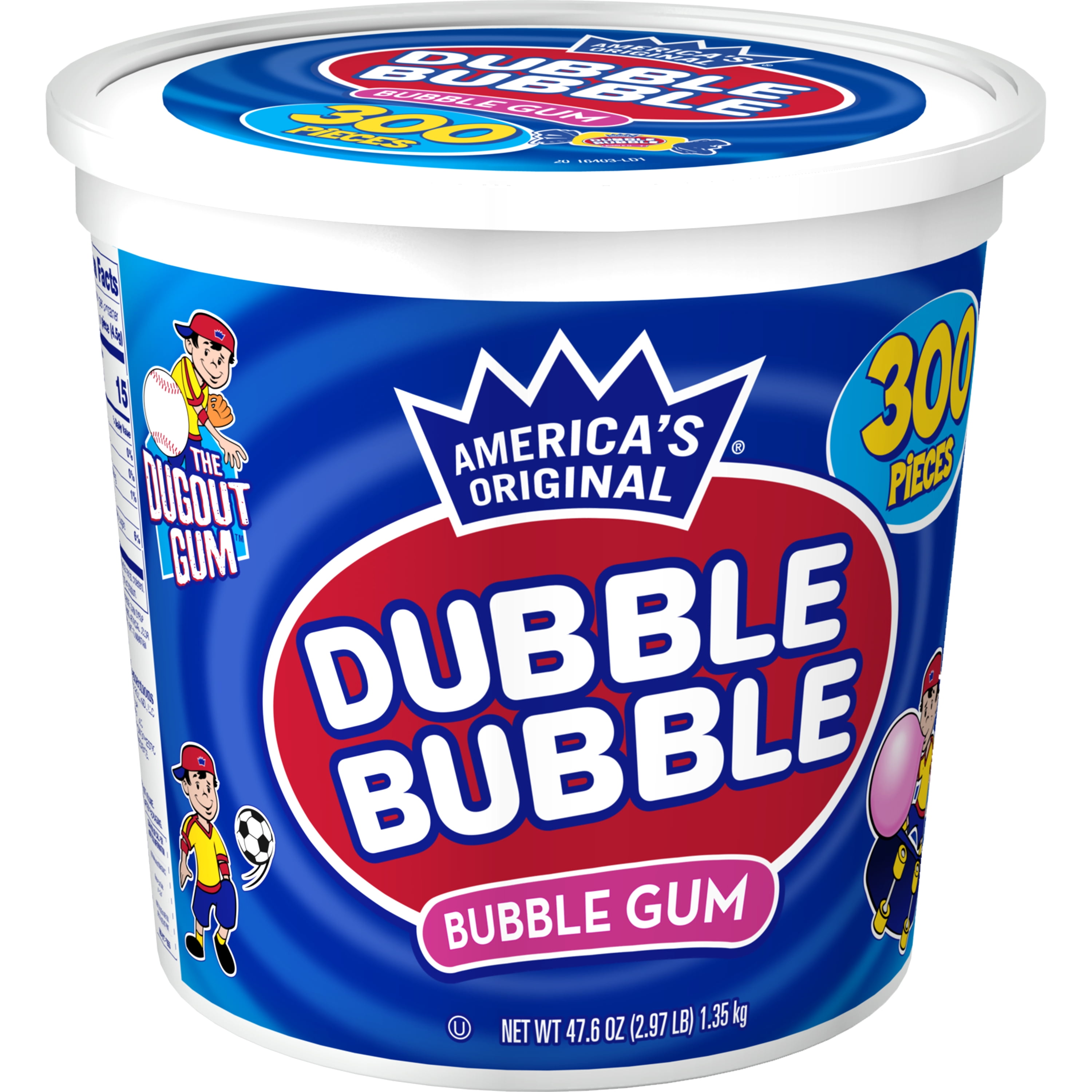Dubble Bubble Gum, 300 Pieces - Walmart.com