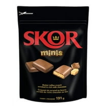 Hershey's Skor Miniature Candy, Rich Milk Chocolate & Buttery Toffee ...