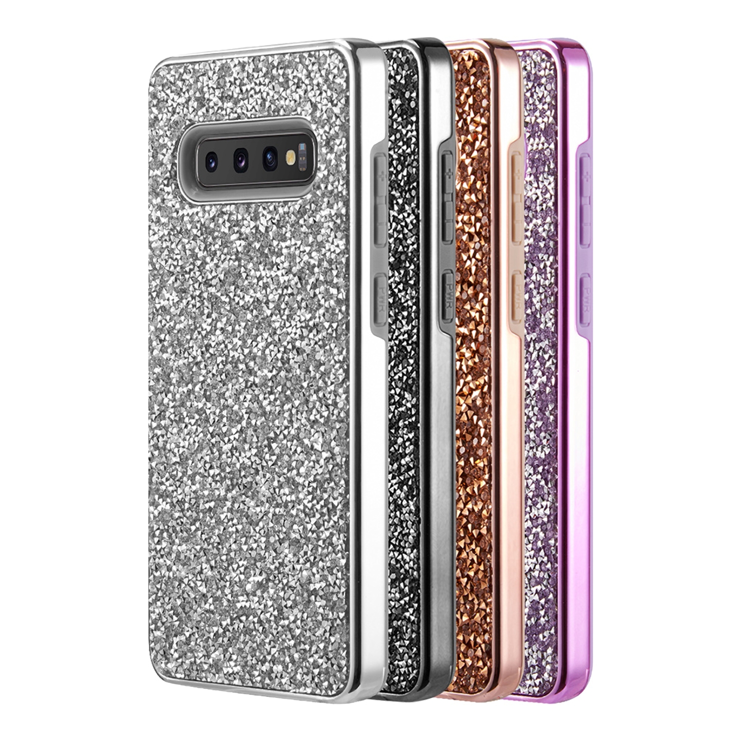 Samsung Galaxy S10 Diamond Platinum Collection Hybrid Bumper Case ...