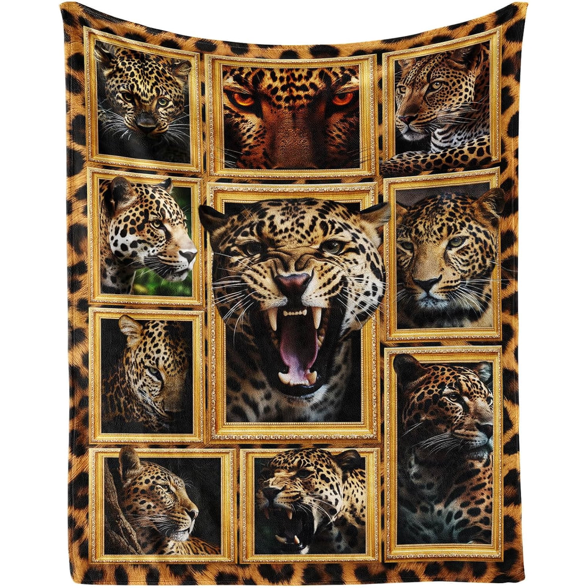 Click here for Kervinter Cheetah Throw Blanket Flannel Cool Cheet... prices