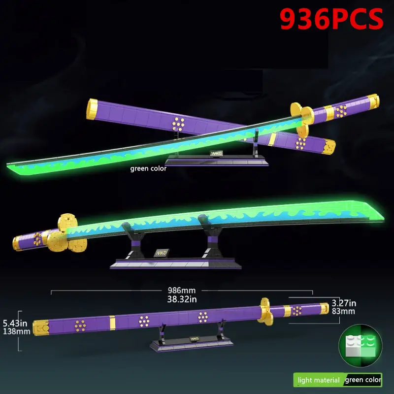 Magic Knife Thousand Blades Anime Building Blocks Assembled Model ...