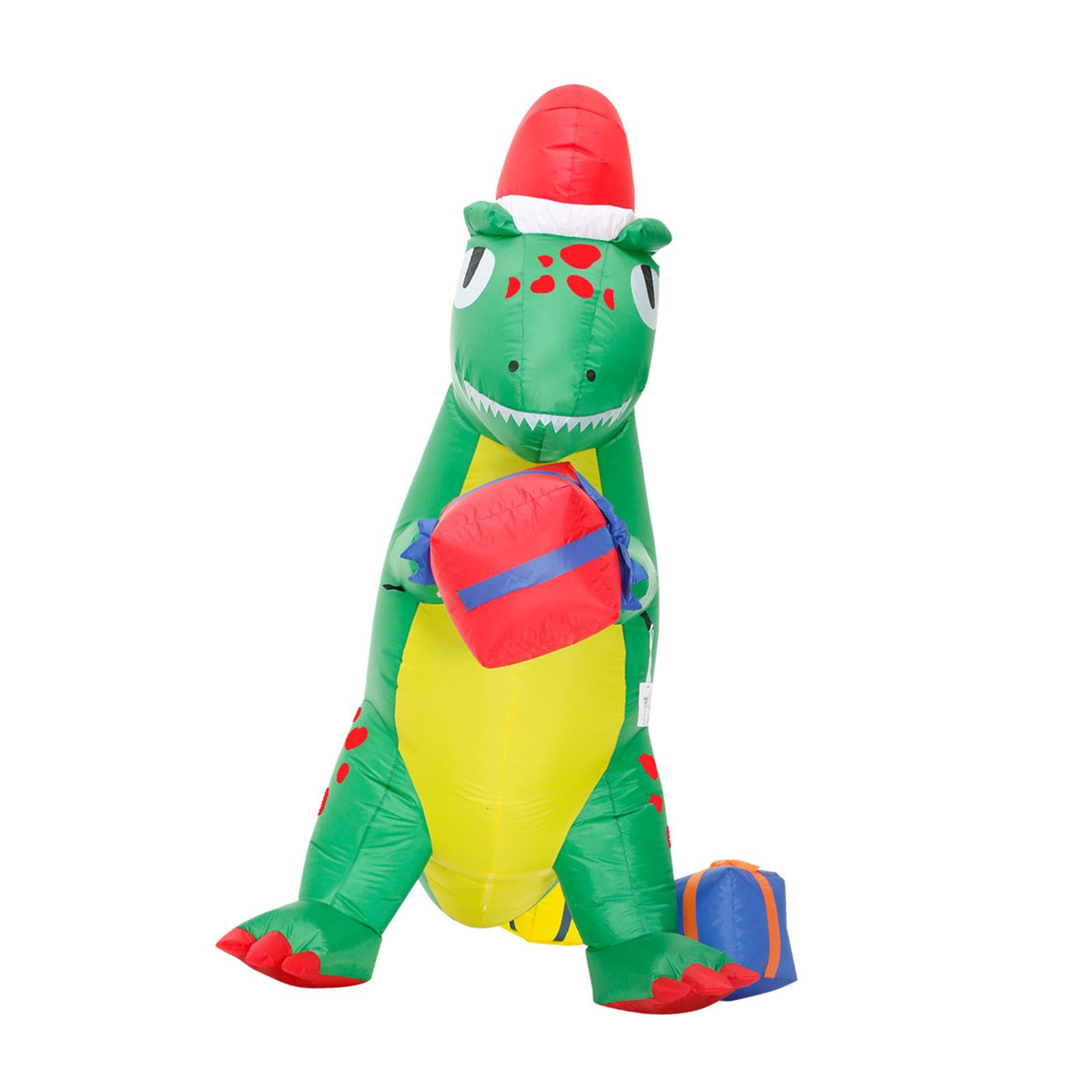 La Navidad Inflable Del Dinosaurio Enciende La Navidad Inflable Para El ...