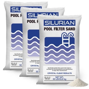 HTH Pool Filter Sand, 50 lbs, Efficient, Clear Water for Swimming Pools ...