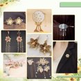 100Pcs 10 Styles Brass Bead Caps for DIY Hair Decoration Accessories ...