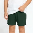 AGKIZG Faux Linen Shorts for Toddlers 0 To 6 Years Solid Color Elastic ...