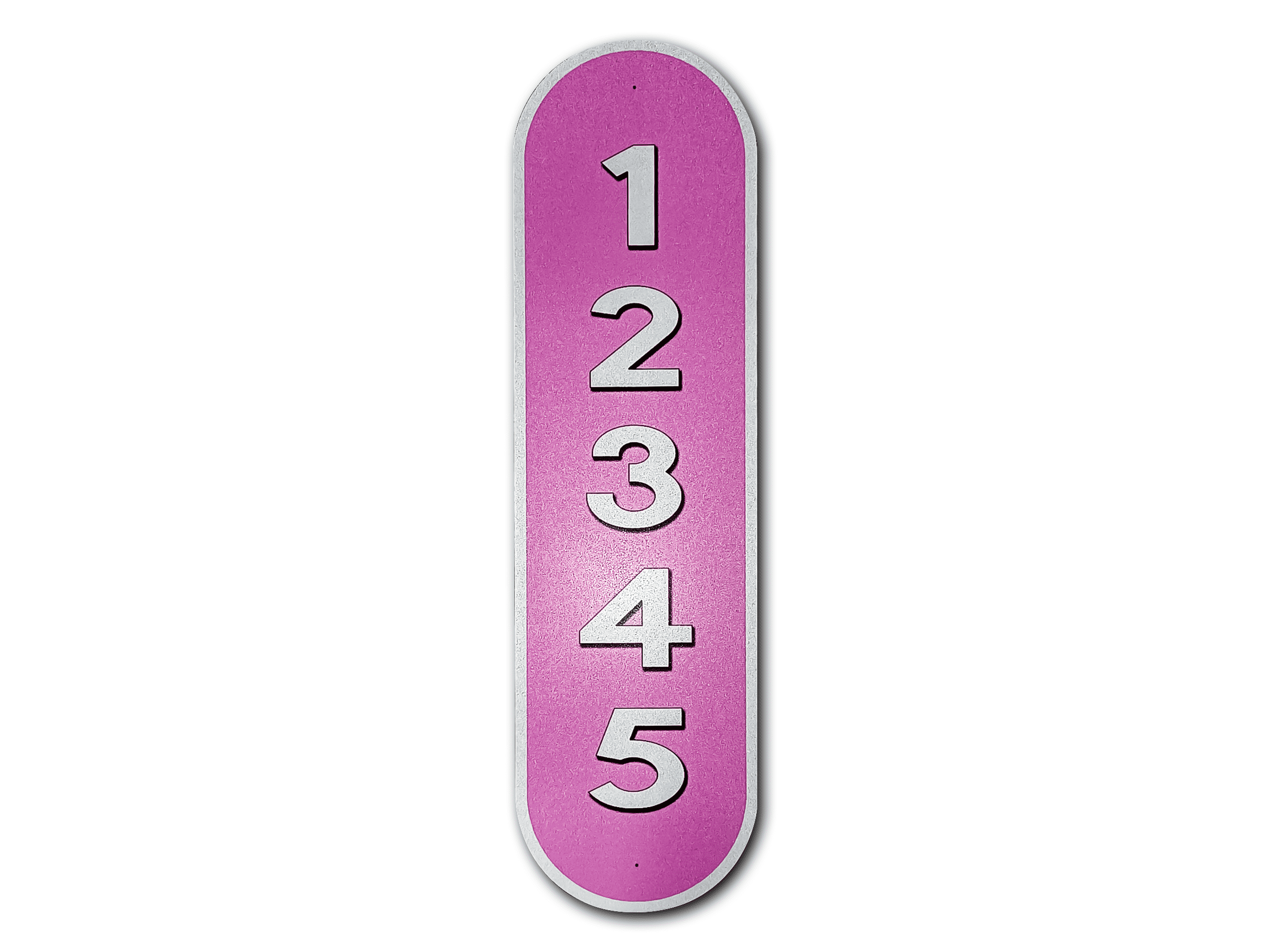 Reflective House Number Sign, 18'' x 5", Custom, Aluminum Composite ...