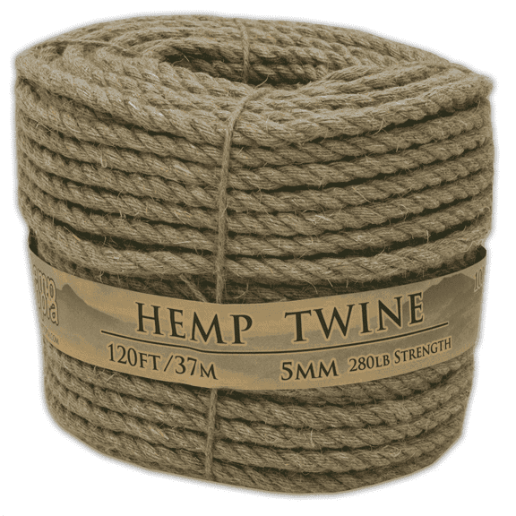 Hemptopia 1mm Beeswax Hemp Twine Spool 700 ft – Natural Waxed Hemp ...
