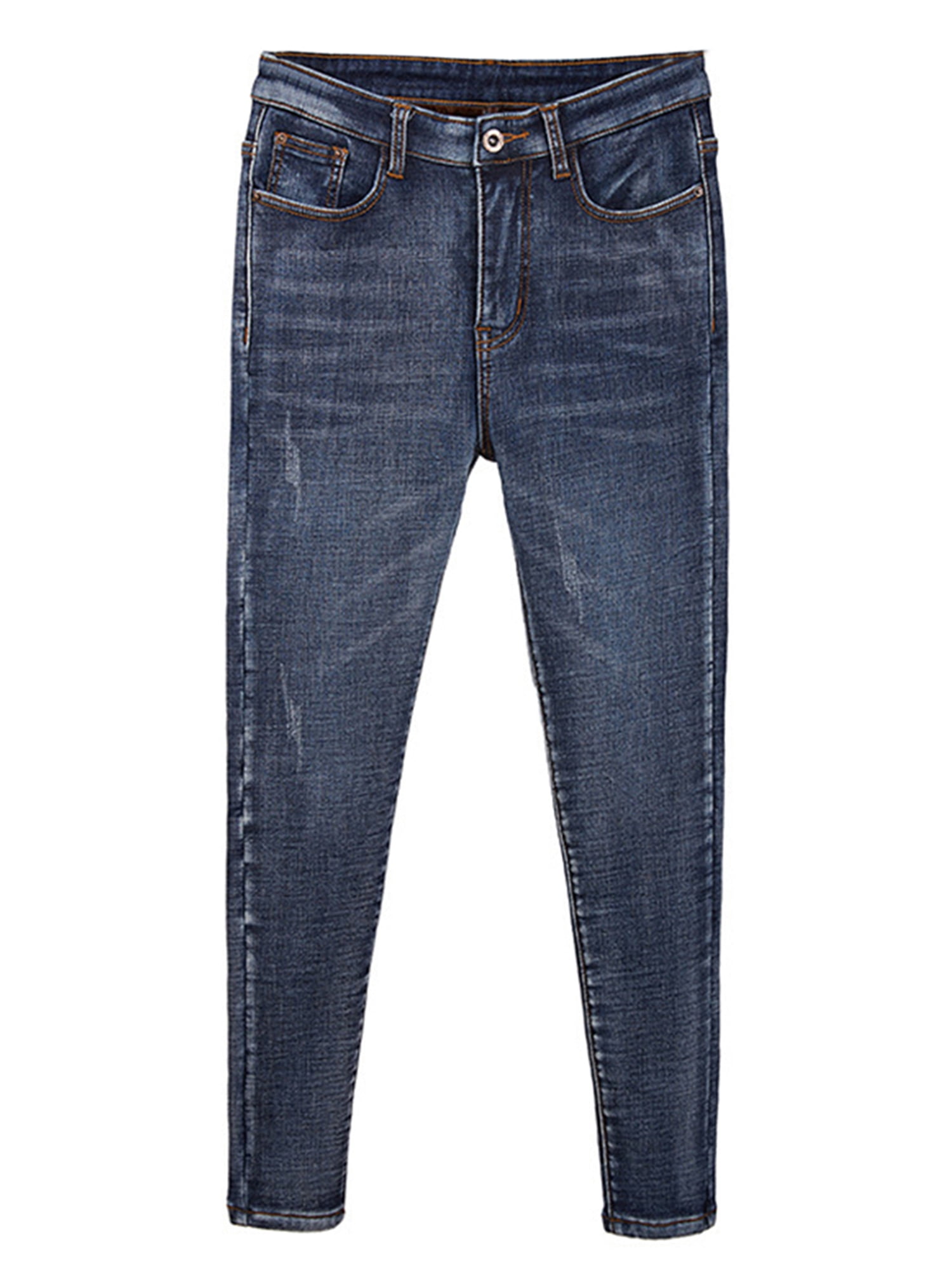 Musuos Women Fleece Lined Jeans Denim Legging Skinny Pencil Pants Warm ...