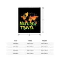 Colorful World Map Flannel Blanket - Soft Warm Cozy for Sofa Travel Bed ...