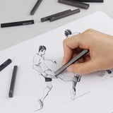 ANNECOSK Compressed Graphite, Square Drawing Charcoal Graphite Sticks ...