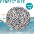 2026 Hot Sale 6 Pack 40g Stainless Steel Scourers, Heavy Duty Steel ...