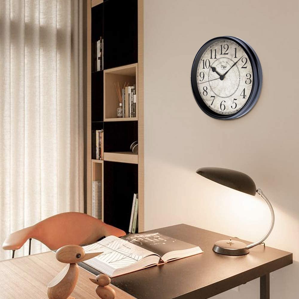 Click here for Skdyf Wall Clock  12 Inch Metal Silent Non-Ticking... prices