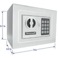 Honeywell Small Steel Security Safe, 0.17 cu ft, Electronic Lock, White ...