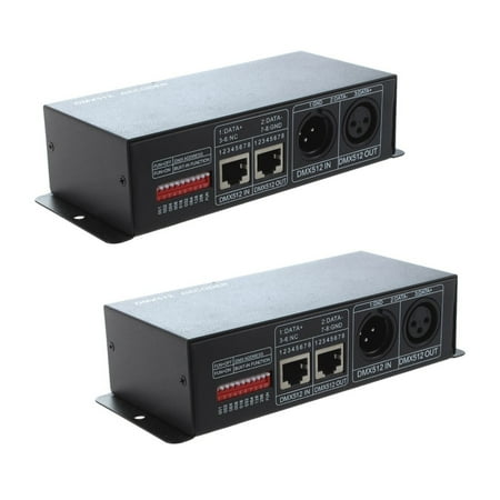 2X 512 4CH X 8A Decoder LED Controller 4 Channel Driver RGBW LED Tape ...