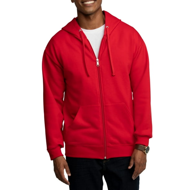 Fruit of the Loom Men's EverSoft Fleece Full Zip Hoodie Jacket, Sizes S-3XL - Walmart.com