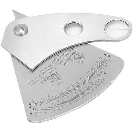 Weld Gauge Fan Shaped Fillet Gauge Stainless Steel Weld Inspection Tool ...