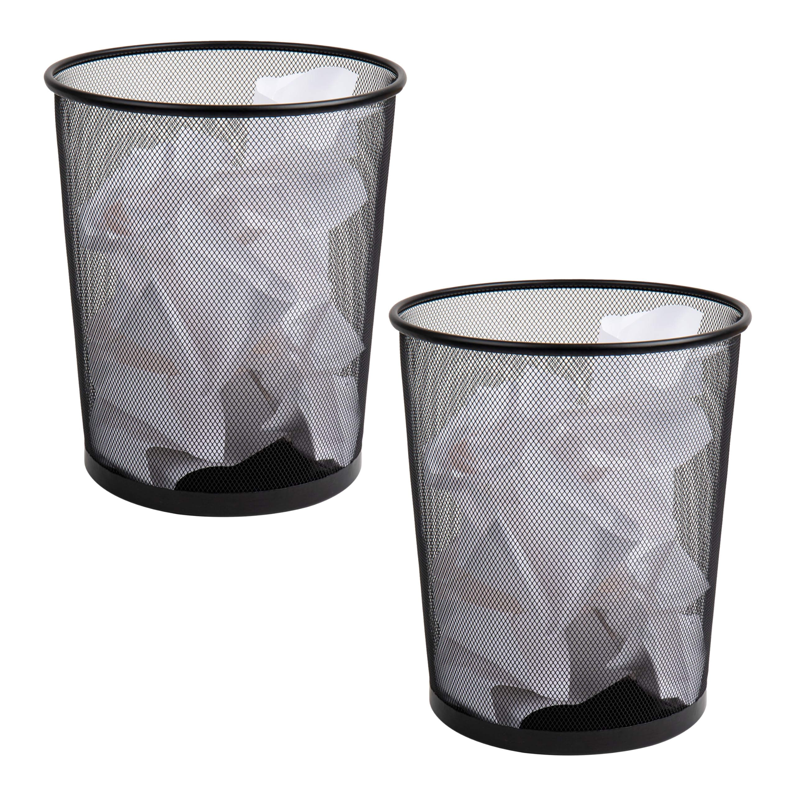 Trash Can Mind Reader Mesh, 16,65 L (4,4 galones), color negro, 2 ...