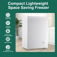 WANAI 3.5 Cu.Ft Chest Freezer,Energy-Saving Small Deep Freezer for ...