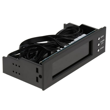 5.25 inch 3 Fans Speed Controller for PC Computer Cooling Fan w/ LCD ...