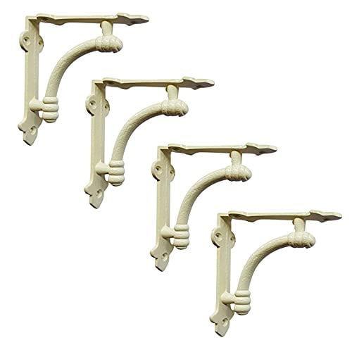 NACH Farmhouse Industrial Shelf Brackets - Rustic Floating Shelf ...