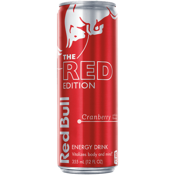 (1 Can) Red Bull Energy Drink, Cranberry, 8.4 Fl Oz, Red Edition ...