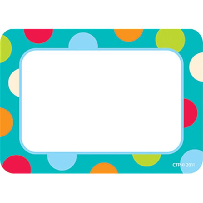 Dots On Turquoise Name Tags | Walmart Canada