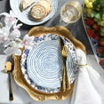 Chateau Fine Tableware Baroque Gold Charger Plates, 13” Elegant ...