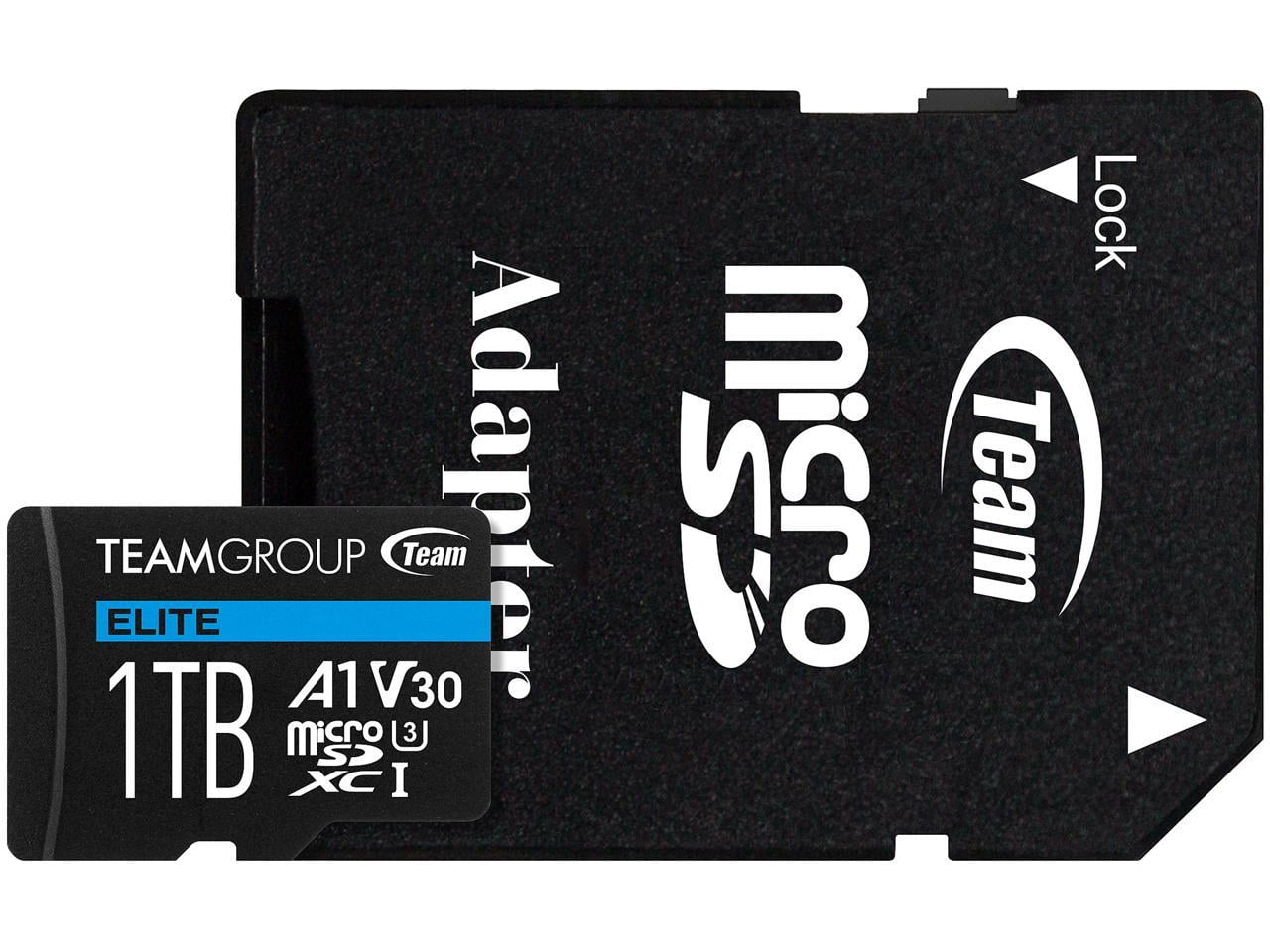 Team Group 1TB Elite microSDXC UHS-I U3, V30, A1, 4K UHD Micro SD Card ...