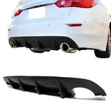 Ikon Motorsports Rear Bumper Lip Compatible with 2014-2017 INFINITI Q50 ...