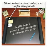 Executive Desk Pad With Antimicrobial Protection, Leather-Like Side ...
