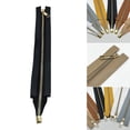 30cm Metal Zipper Practical PU Zipper with Holes All-matching Zipper ...