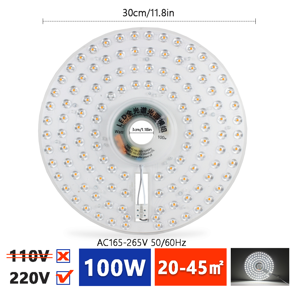 LED Panel Light Ceiling Lights LED Module 220V 110V Ceiling Fan LED ...