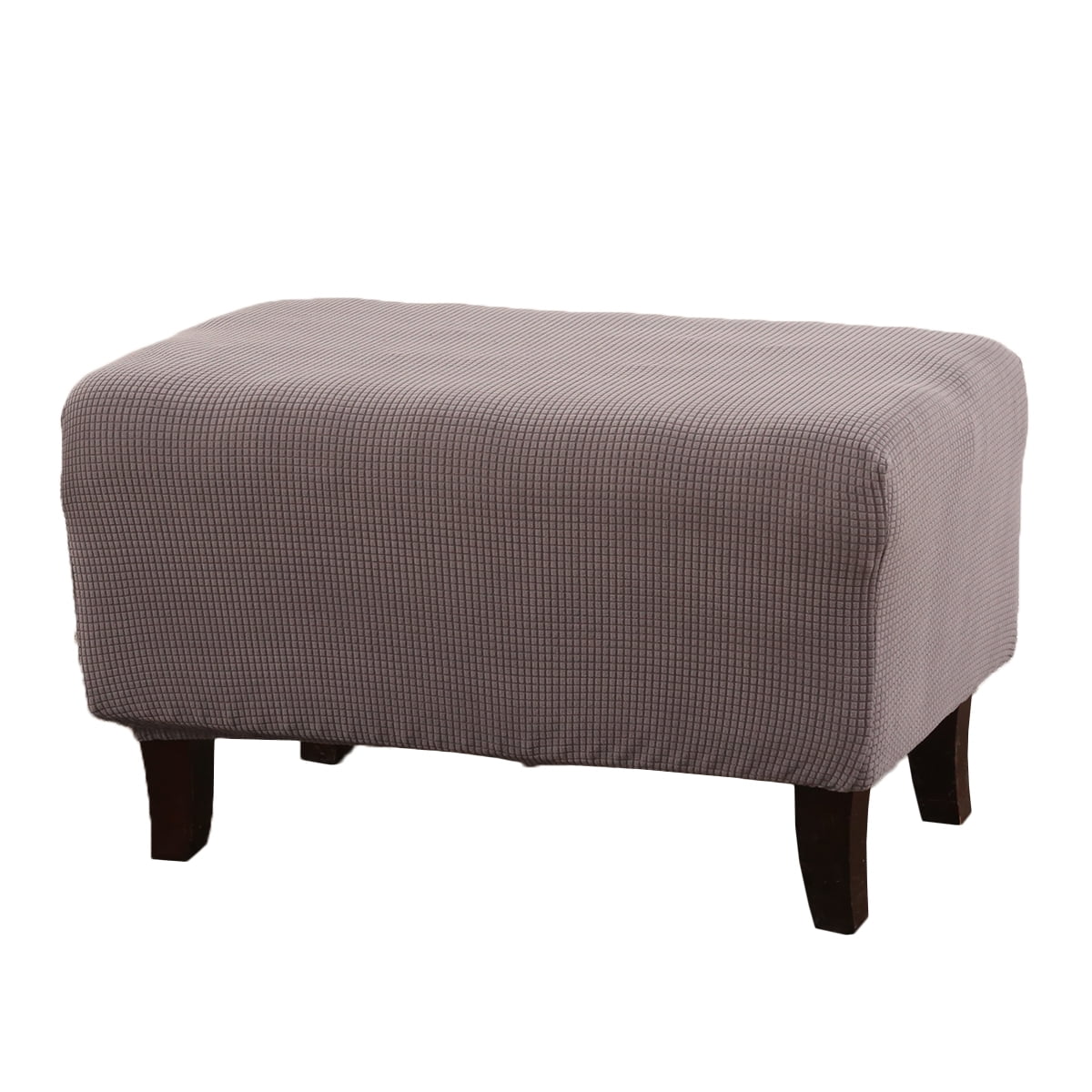 DYstyle Stretch Textured Plaid Oversized Ottoman Slipcover - Walmart.com