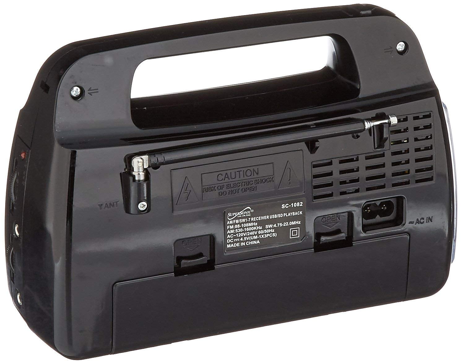 Supersonic SC-1082 High Quality 9 Band AM/FM/SW1-7 Portable Radio ...