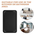 BESTYASH Countertop Rectangle Stainless Steel Trash Can Lid with Space ...