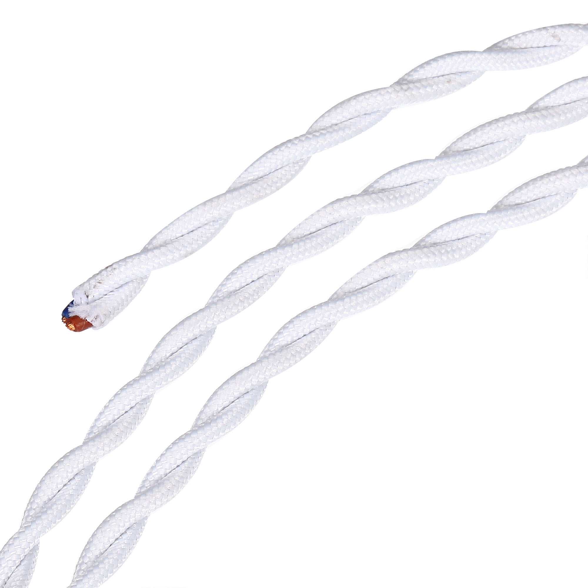 Retorcido Tela Cubierto Cable 2 Núcleo 18AWG 10 m/32,8 Pies, Vintage ...