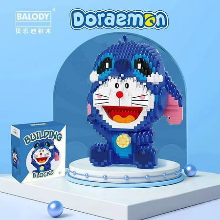 Doraemon Micro Building Blocks Cosplay Stitch Linabell Lion Dance ...