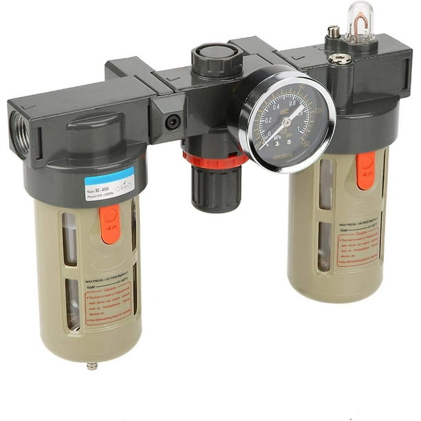 1/2 Air Compressor Filter Regulator With Gauge, Air Pressure Compressor ...