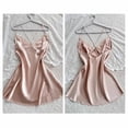 AHTJRT Silk Nightgowns for Women V Neck Spaghetti Strap Lingerie ...
