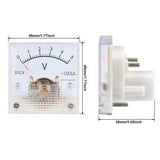 91C4 DC Voltmeter Analog Panel Voltage Meter Mechanical Pointer Type 3 ...