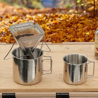 Kikkerland Stainless Collapsible Coffee Dripper - Single Serve Coffee ...