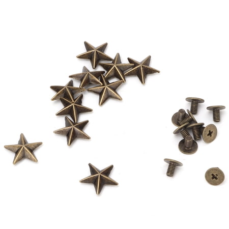 Star Rivet,10pcs Metal Star Stud Metal Star Rivet Garment Rivet ...
