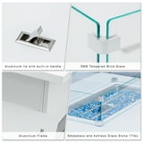 RADIATA 43" Aluminum Propane Fire Pit Table, 60,000 BTU Outdoor Gas ...